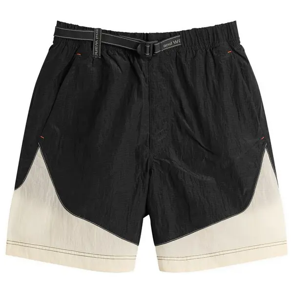 AND WANDER X Roa Ripstop Wind Shorts - Off White