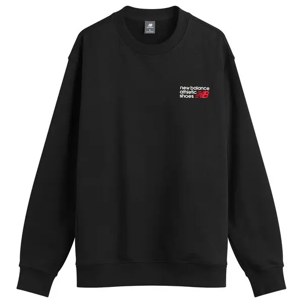 NEW BALANCE Athletics Relaxed Premium Crewneck - Black