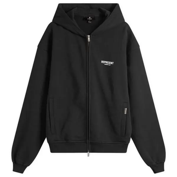 REPRESENT Owners Club Zip Hoodie - Black