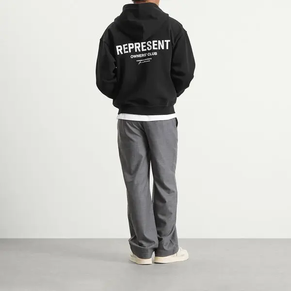 REPRESENT Owners Club Zip Hoodie - Black