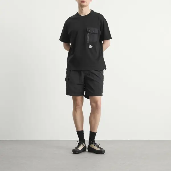 AND WANDER Pocket T-shirt - Black