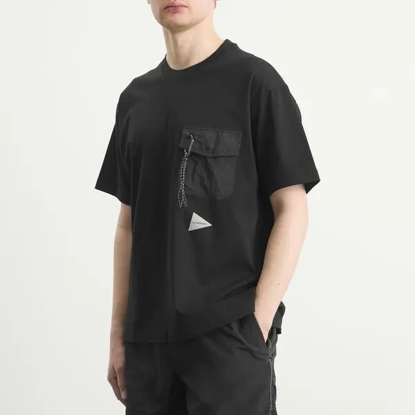 AND WANDER Pocket T-shirt - Black