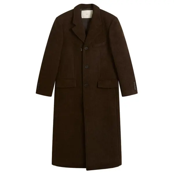 DUNST Wool Boucle Coat - Brown