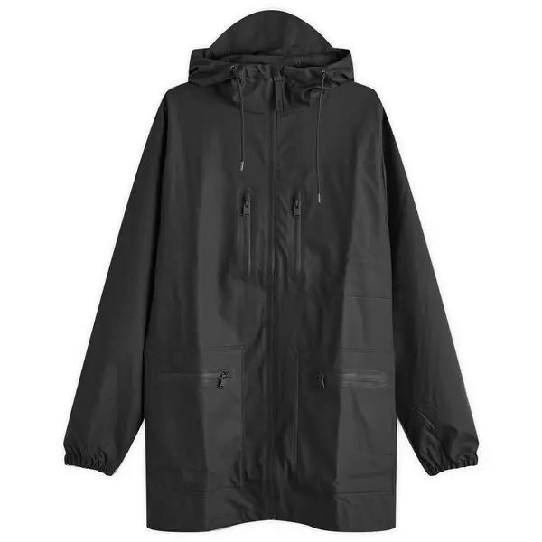 Rains Cargo Long Jacket - Black