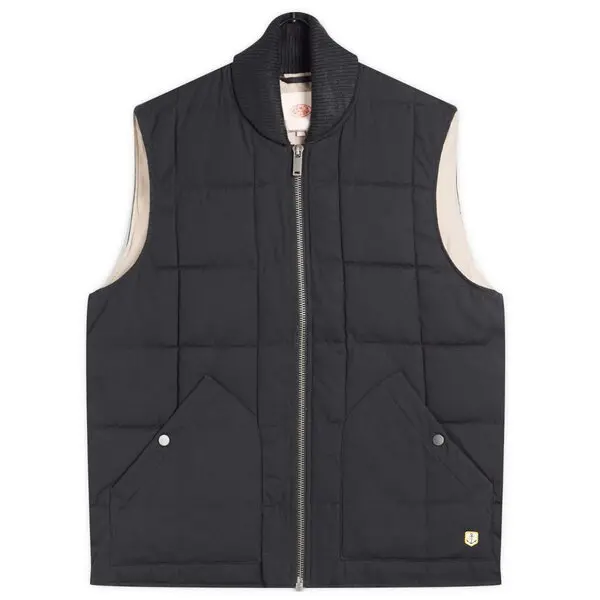 Armor Lux Padded Zip Vest - Rich Navy
