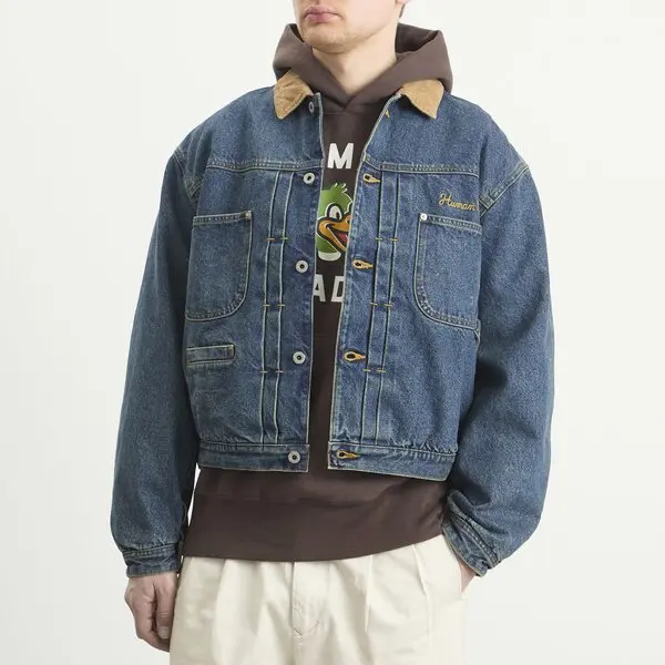 HUMAN MADE Corduroy Collar Denim Jacket