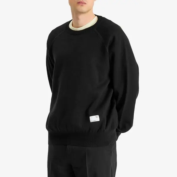 UNIFORM EXPERIMENT Ue Jacquard Logo Knit Sweater