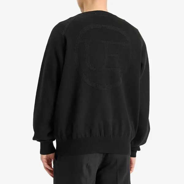 UNIFORM EXPERIMENT Ue Jacquard Logo Knit Sweater
