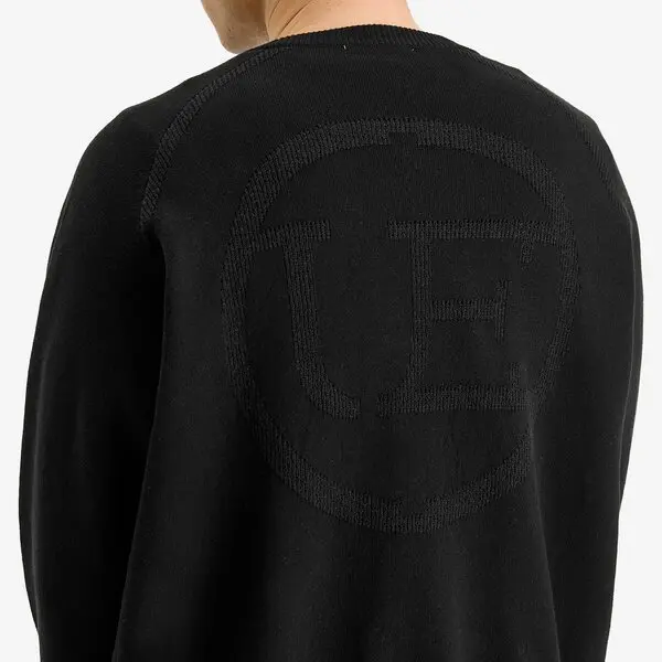 UNIFORM EXPERIMENT Ue Jacquard Logo Knit Sweater