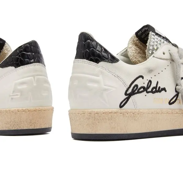 GOLDEN GOOSE Ball Star Distressed Leather Sneakers