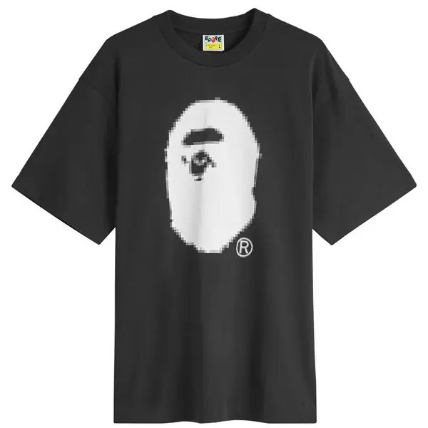 A BATHING APE Pixel Ape Head T-shirt - Black