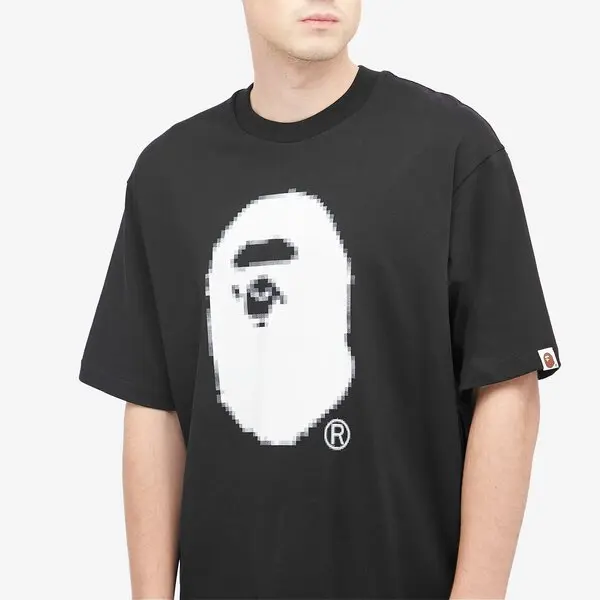 A BATHING APE Pixel Ape Head T-shirt