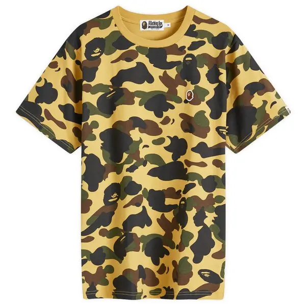 A BATHING APE 1st Camo One Point T-shirt - Yellow