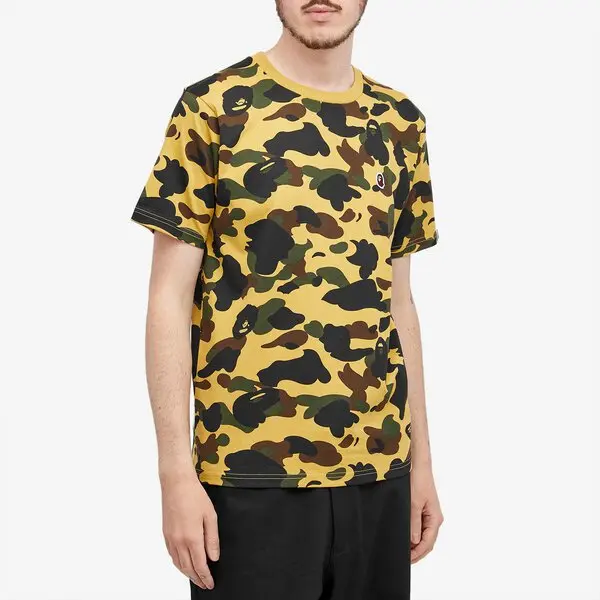 A BATHING APE 1st Camo One Point T-shirt - Yellow