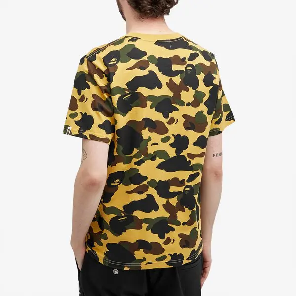 A BATHING APE 1st Camo One Point T-shirt - Yellow