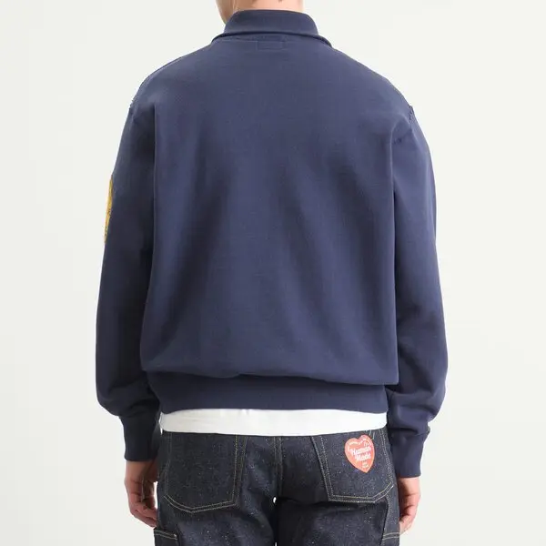 HUMAN MADE Half Zip Logo Sweatshirt