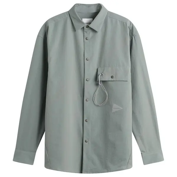 AND WANDER Dry Breathable Shirt - Blue Grey