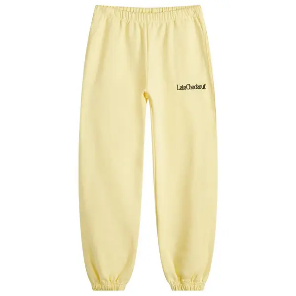 LATE CHECKOUT Lc Logo Sweat Pants - Yellow