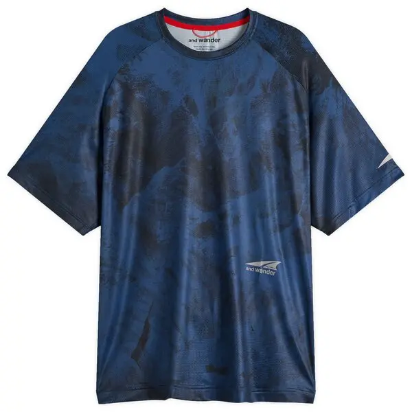 AND WANDER X Altra Graphic T-shirt - Navy