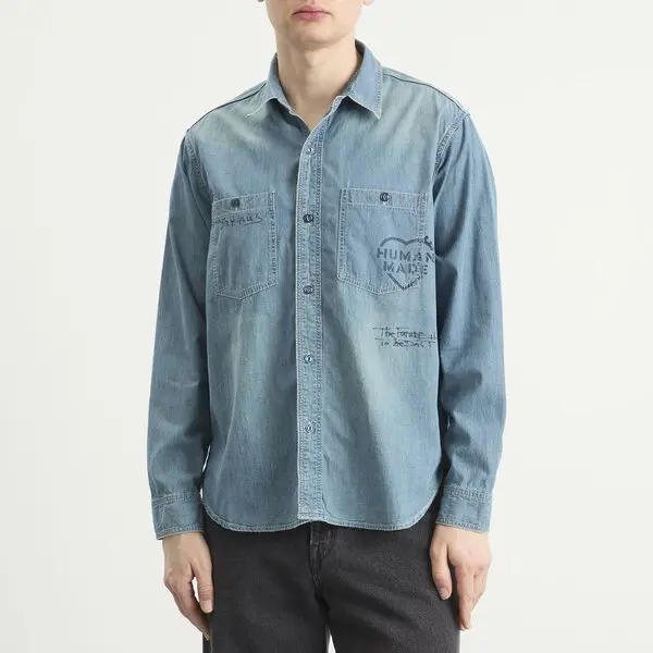 HUMAN MADE Stencil Military Chambray Shirt