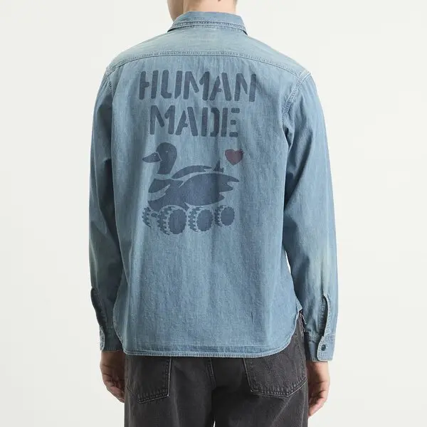 HUMAN MADE Stencil Military Chambray Shirt