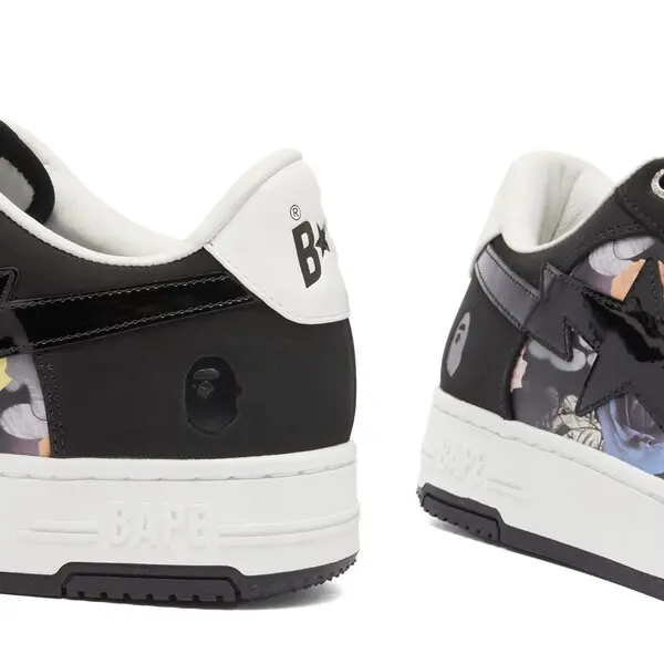 A BATHING APE Floral Patterned Sta 2 Sneaker