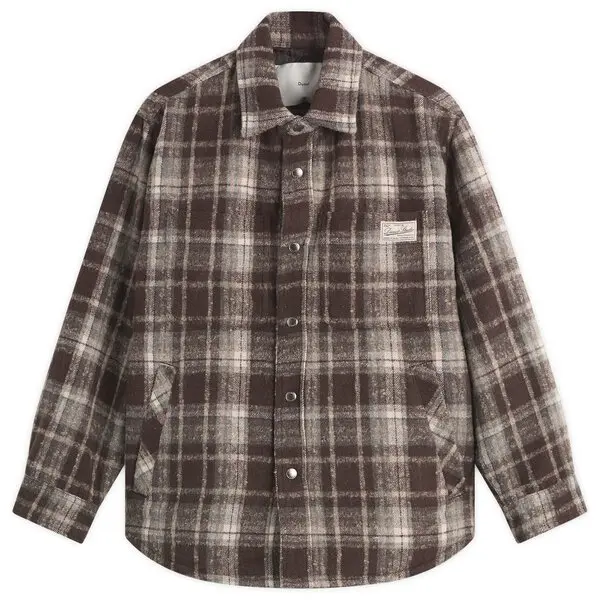 DUNST Flannel Check Shirt - Brown Check