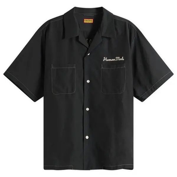 HUMAN MADE Embroidered Souvenir Shirt In | Size: | 100% Cotton | End Clothing - Black