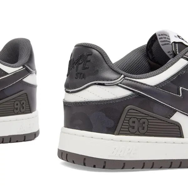 A BATHING APE Camo Leather Sk8 Sta Sneaker