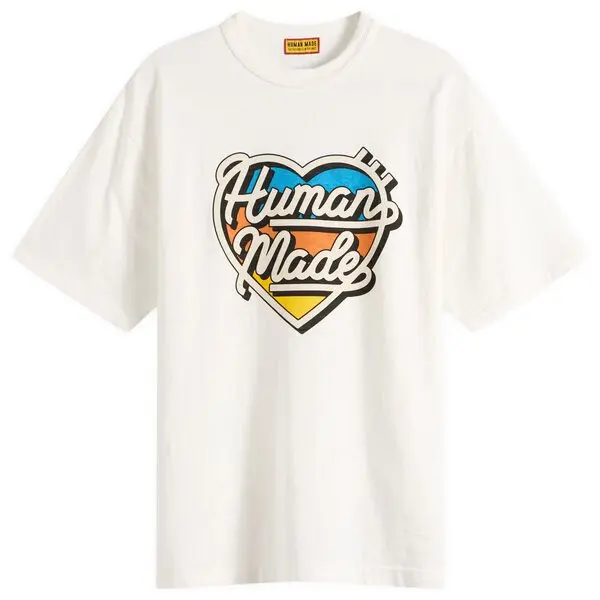 HUMAN MADE Script Heart T-shirt - White