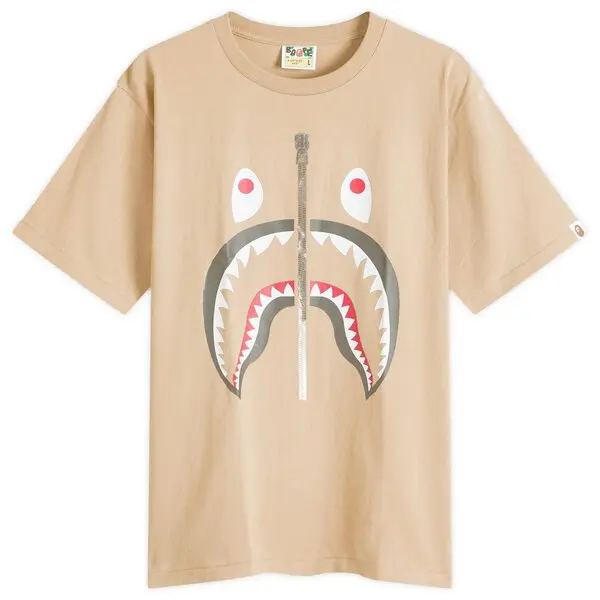A BATHING APE Classic Shark T-shirt - Beige
