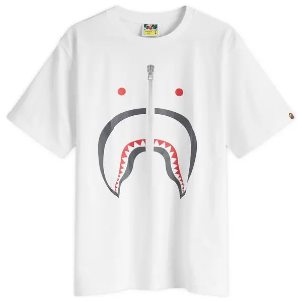 A BATHING APE Classic Shark T-shirt - White