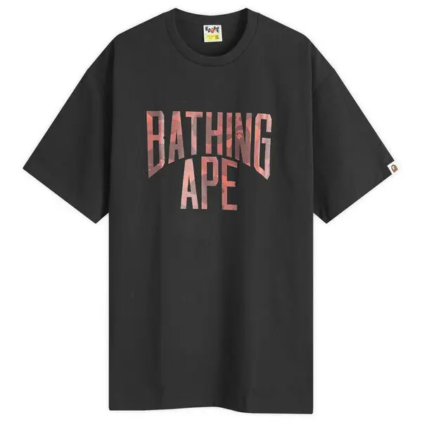 A BATHING APE Colour Camo Bathing Ape T-shirt - Black