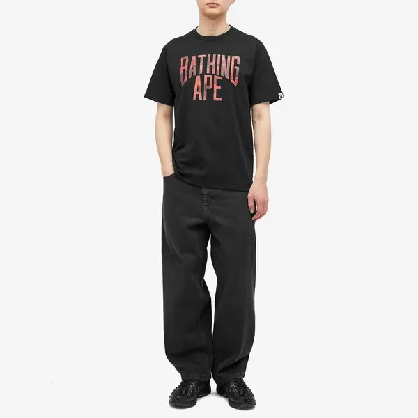 A BATHING APE Colour Camo Bathing Ape T-shirt - Black