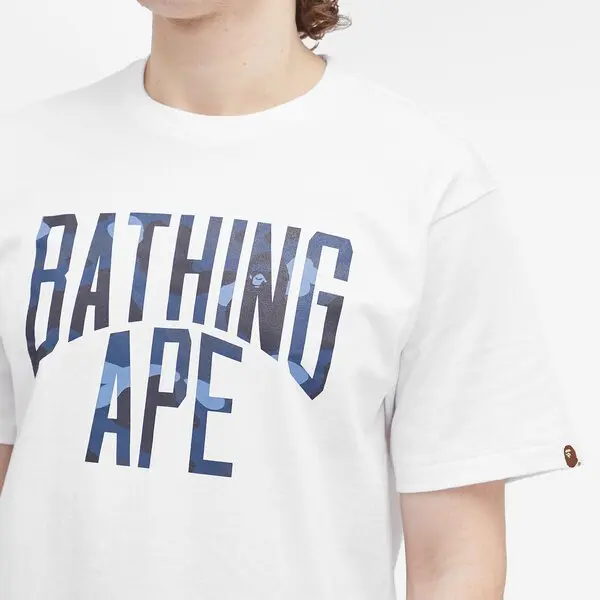 A BATHING APE Colour Camo Bathing Ape T-shirt - White