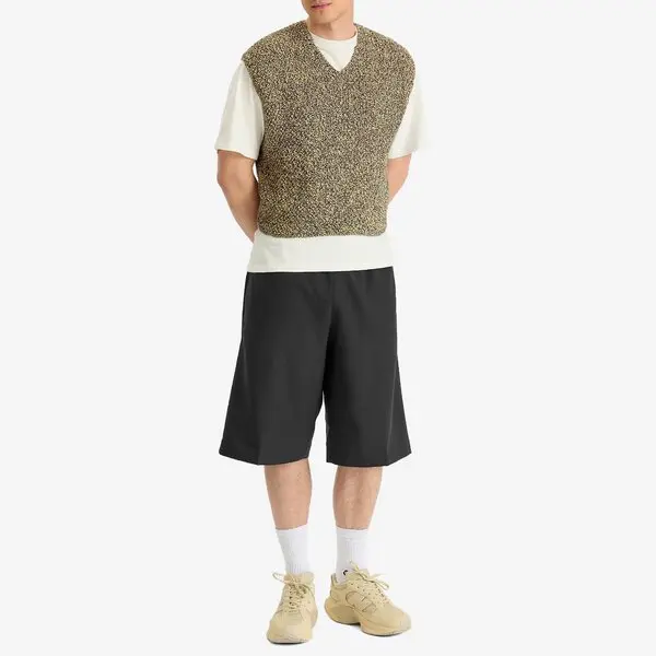 Auralee Cotton Cashmere Cord Knit Vest