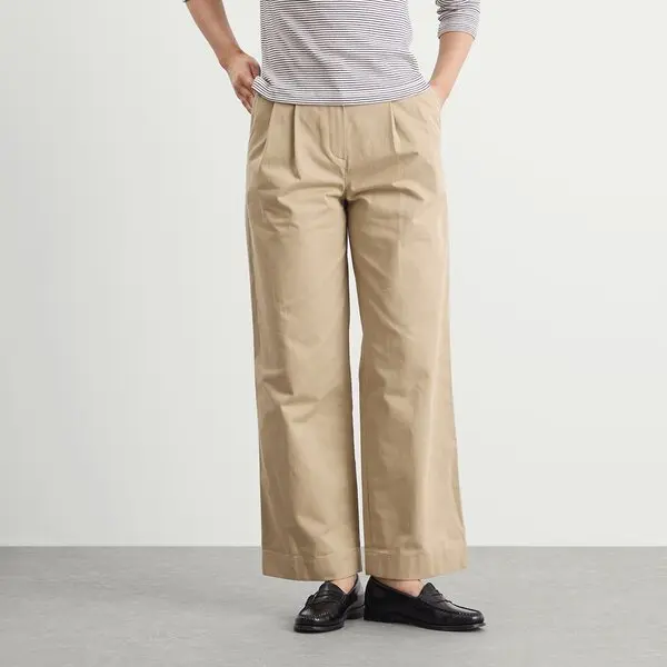 DUNST Wide Chino Trousers