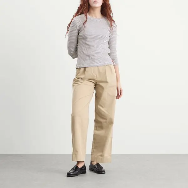 DUNST Wide Chino Trousers