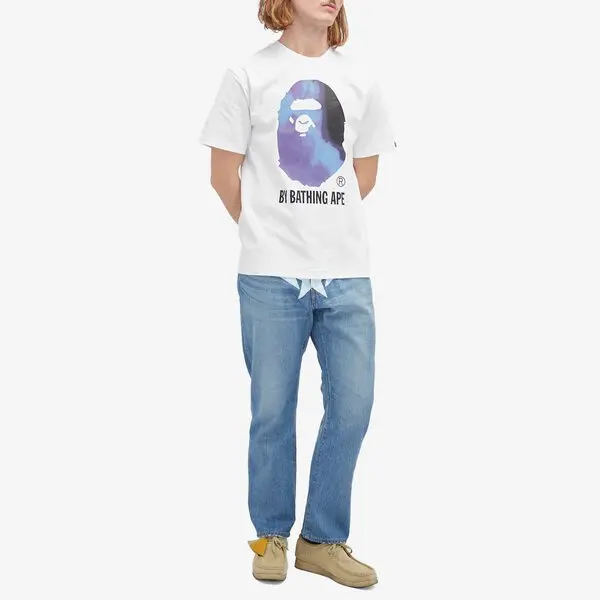A BATHING APE Tie Dye Bathing Ape T-shirt