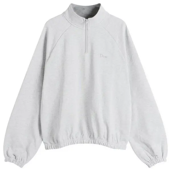 DIME Classic Terry Quarter Zip Sweatshirt - Heather Gray
