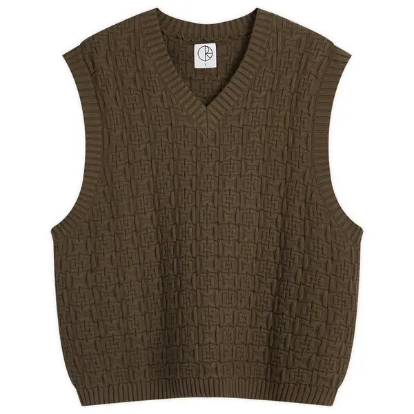 POLAR SKATE CO. Alex Knitted Vest - Brown