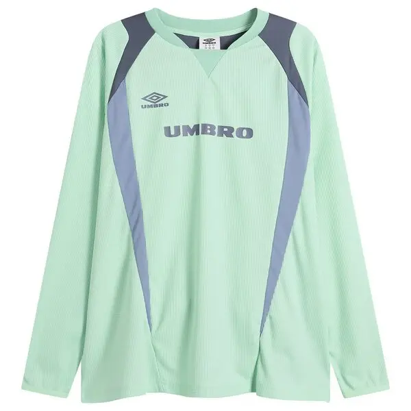 UMBRO Panelled Long Sleeve Jersey - Ocean Wave/grisaille/infinity