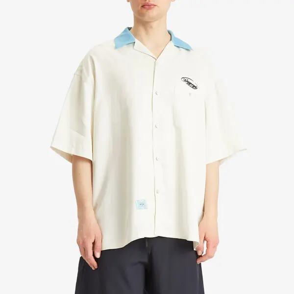 WOOYOUNGMI Contrast Collar Vacation Shirt