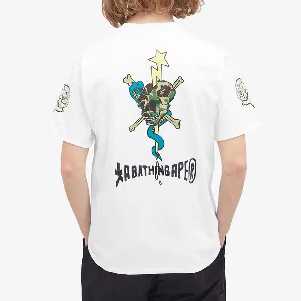 A BATHING APE Souvenir Skull Team T-shirt
