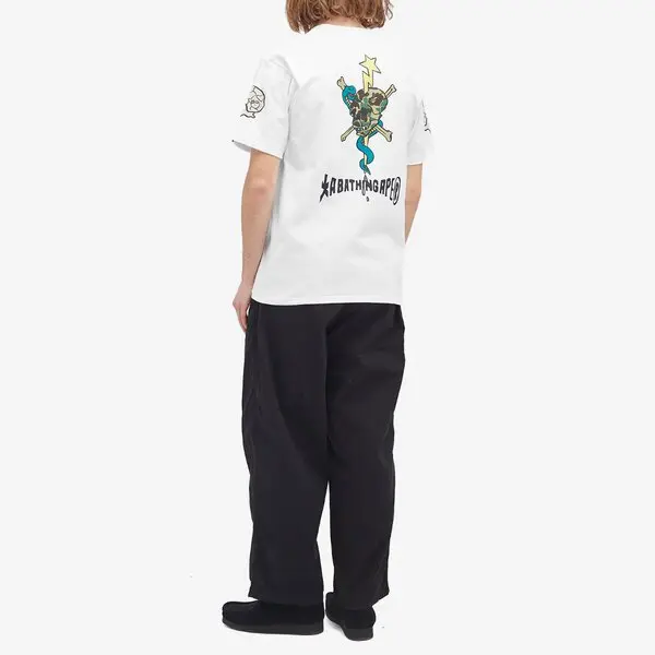 A BATHING APE Souvenir Skull Team T-shirt