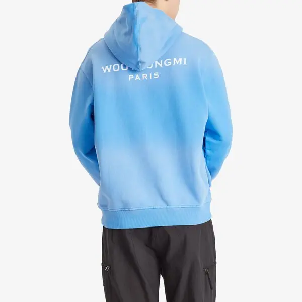 WOOYOUNGMI Washed Cotton Logo Hoodie