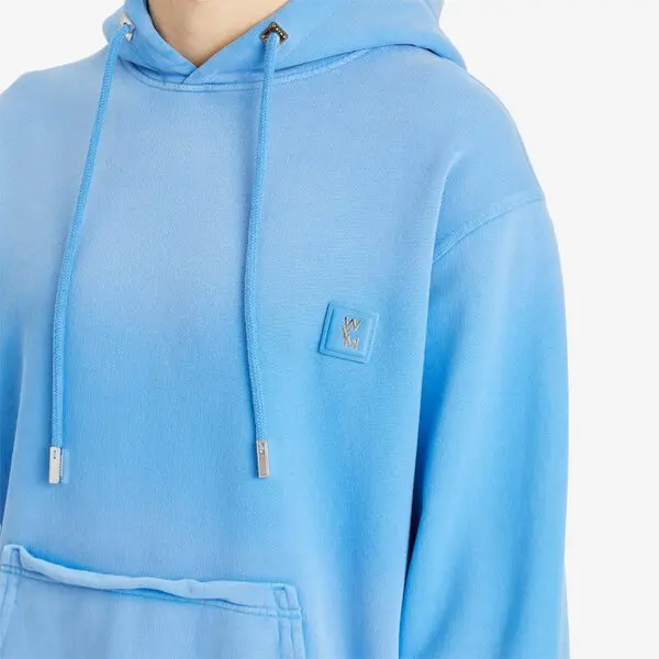 WOOYOUNGMI Washed Cotton Logo Hoodie