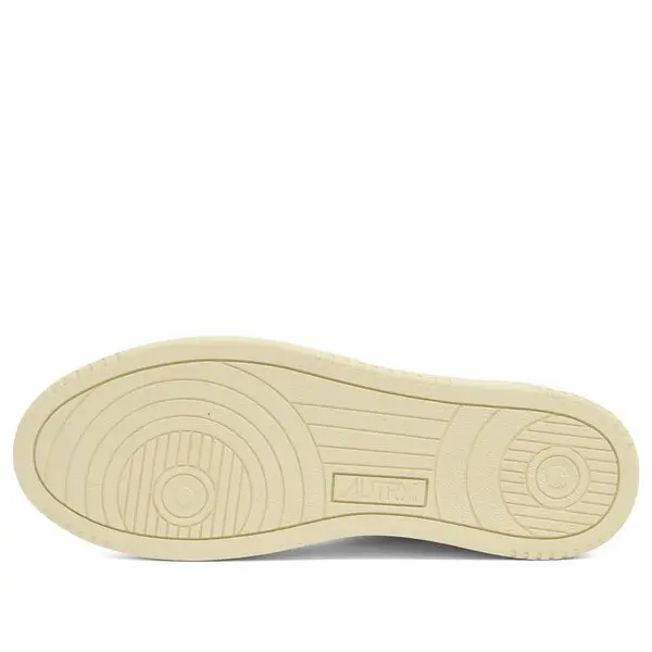 AUTRY 01 Low Leather And Suede Sneakers - White/navy