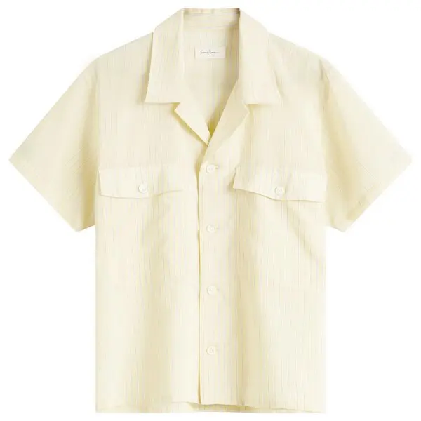 SECOND / LAYER Open Collar Shirt - Yellow