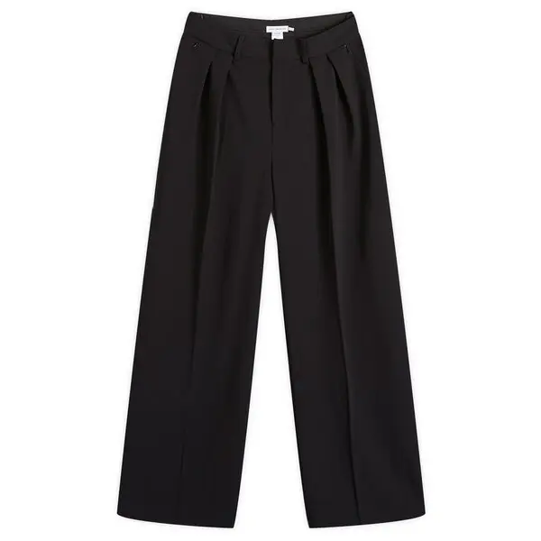 Good American Suiting Good 90s Pleated Trouser - Black